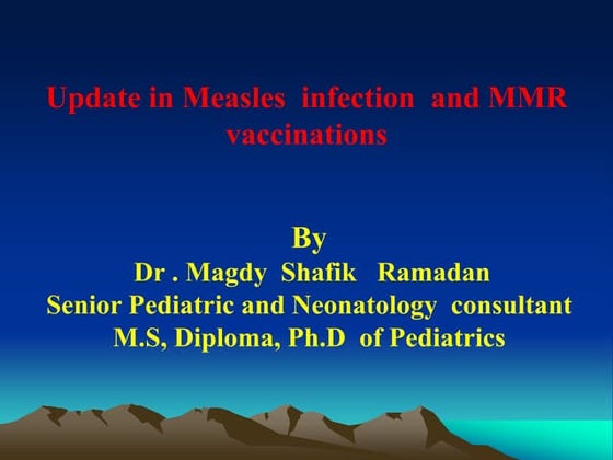 Measles | PPTX | Infectious Diseases | Diseases and Conditions