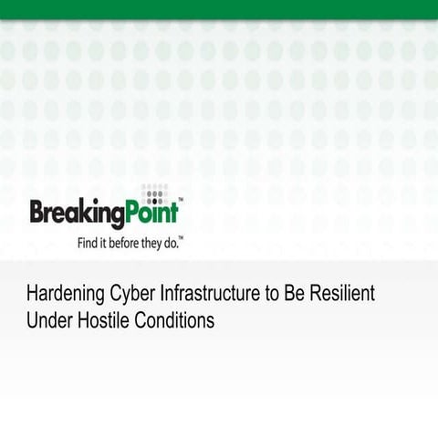 BreakingPoint Resiliency Score Data Sheet | PDF