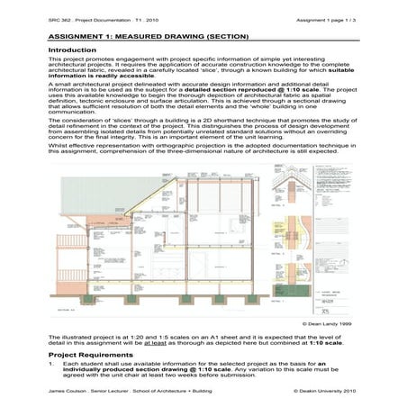 Measured drawing section | PDF | Design | Fine Art