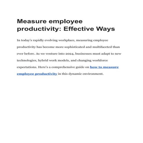 Measure employee productivity_ Effective Ways (1).pdf