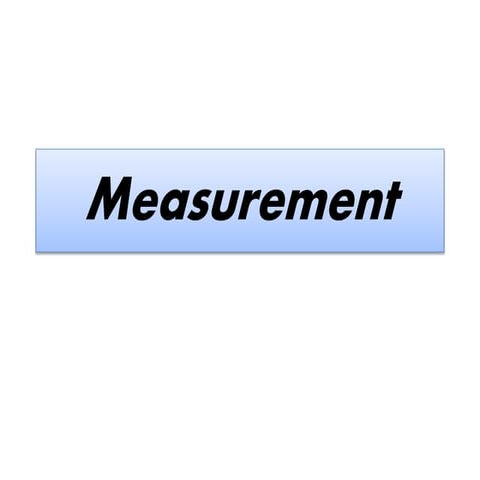 Measurement | PPTX