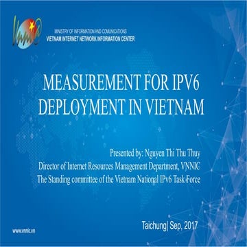 Measurement for IPv6 Deployment in Vietnam | PPT
