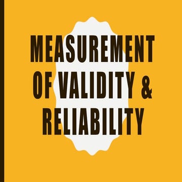 2.3. Types of Validity in assessment and education | PPTX
