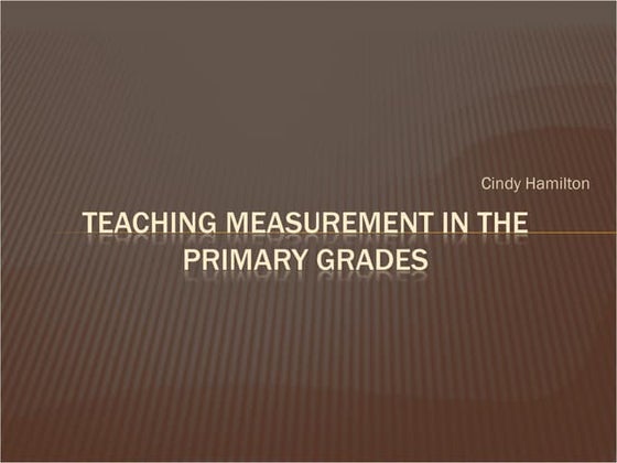 3rd Grade Measurement | PPTX