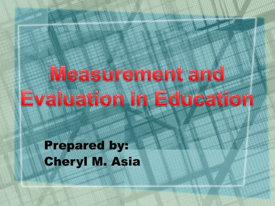 Concept of Test, Measurement, Assessment and Evaluation | PPTX