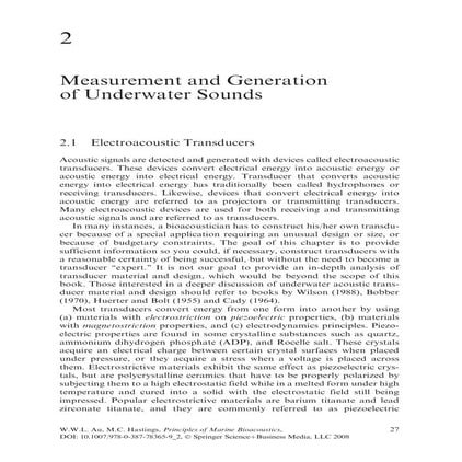 Measurement and generation_of_underwater_sounds | PDF | Geology | Science