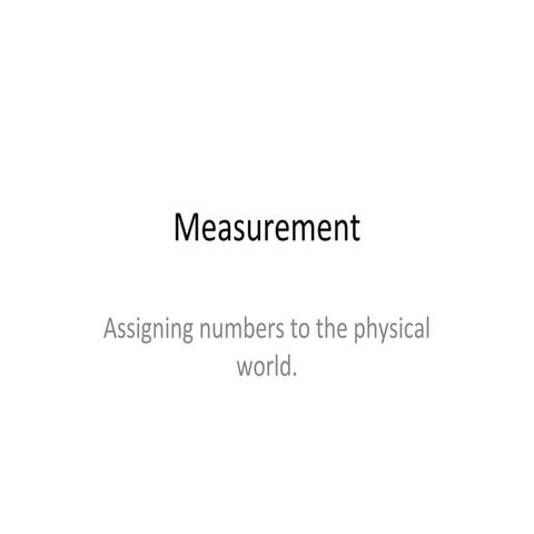 Measurement (animated) | PPT
