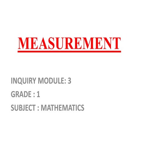 Measurement | PPTX