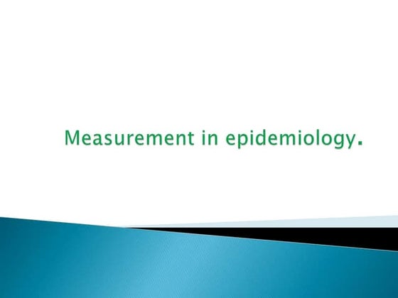 Epidemiological methods | PPT