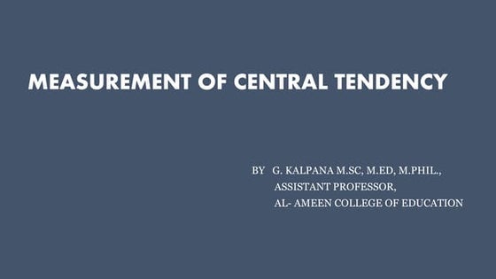 Mean median mode range2 | PPT
