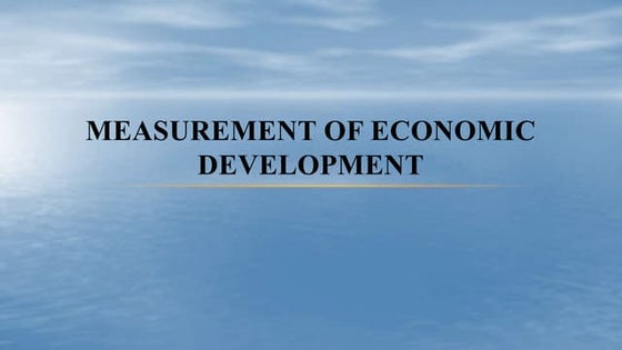 Economic growth and development | PPT