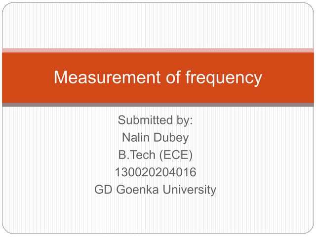 Measurement of frequency and phase angle in cro by lissajous figures | PPTX