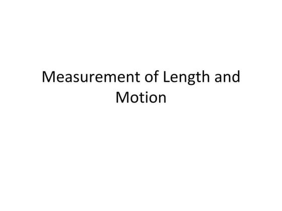Motion and measurment of distances class 6th | PPTX | Physics | Science