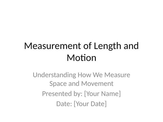 Motion and measurment of distances class 6th | PPTX | Physics | Science