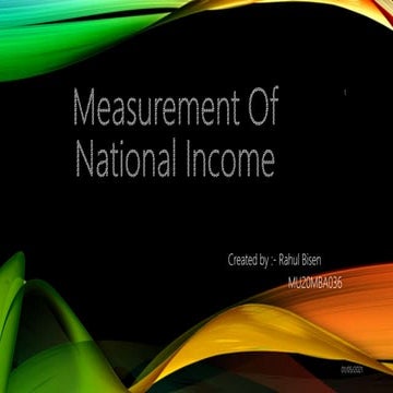 Measurement of national income | PPTX
