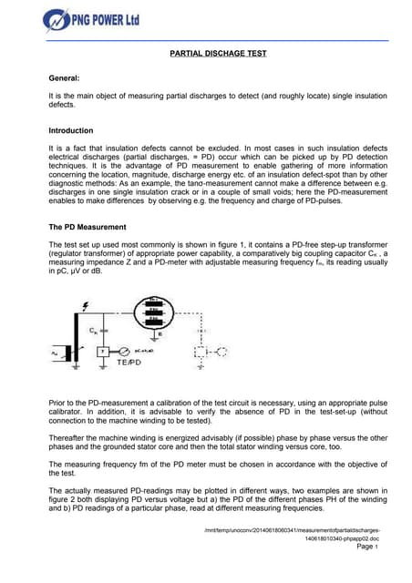Stator insulation test setup | DOC