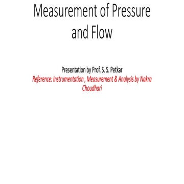 Measurement of pressure | PDF