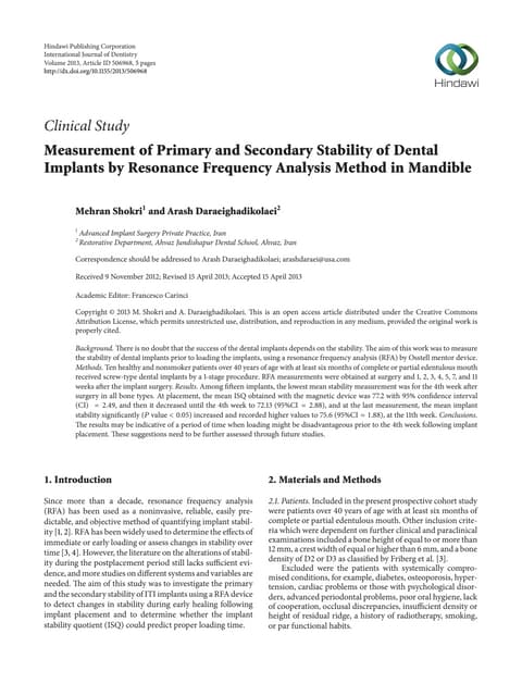 Methods used to_assess_implant_stability | PDF