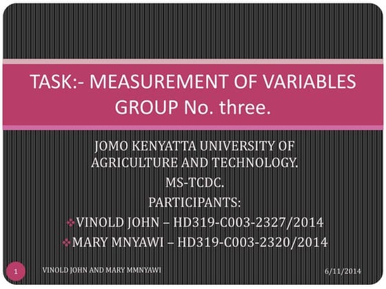 Types of Variables | PPT