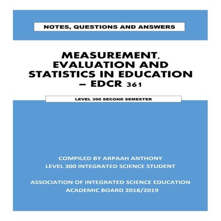 MEASUREMENT, statistics Questions and answers | PDF