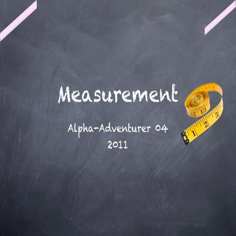 Measurement presentation | PDF