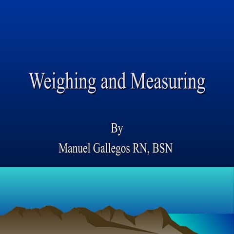 Measurements & Weighing | PPT