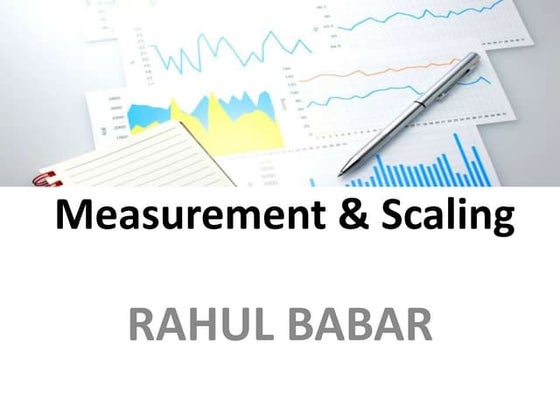 Measurement and Scales in Research Methodology | PPT