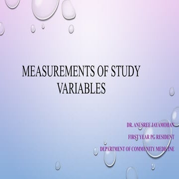 Measurements of study variables-BCBR.pptx
