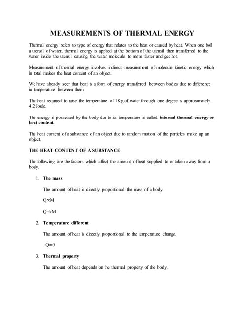 Specific heat capacity ppt | PPTX | Chemistry | Science