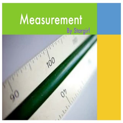 Measurement & Its Daily Use | PPT