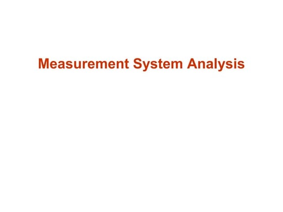 10. measurement system analysis (msa) | PDF | Physics | Science
