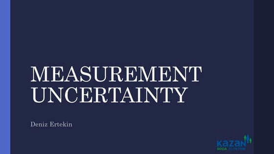 Uncertainity in Measurement | PPT