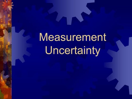 Uncertainity in Measurement | PPT