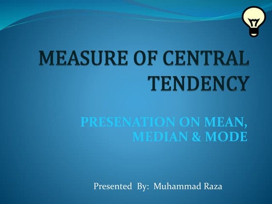 Mean, median, mode, & range ppt | PPT