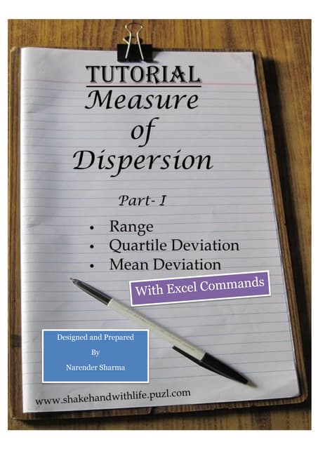 Variance and standard deviation | PPTX