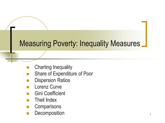 Gini Coefficient Presentation - income inequality pdf | PPT