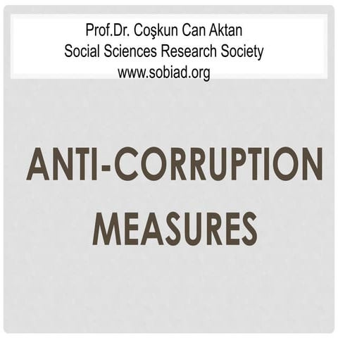 Anti-Corruption Measures | PDF