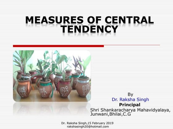 Measures of central tendency | PPTX | Educational Assessment | Education