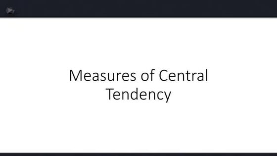 Measures of central tendency (ungrouped data) | PPT
