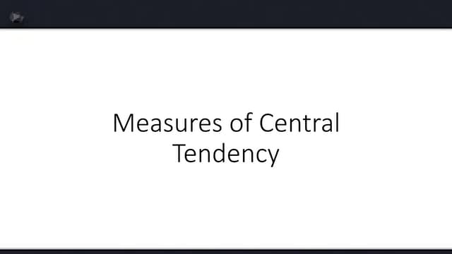 Measures of central tendency (ungrouped data) | PPTX