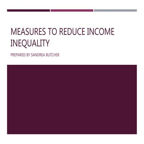 Measures to reduce income inequality | PPTX