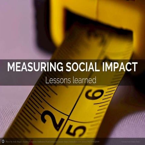 Measuring Social Impact - lessons for charities and social enterprises ...