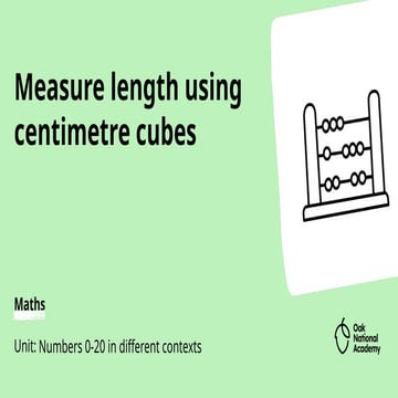 Measuring accurately with cubes Powerpoint | PPT