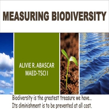 Measuring Biodiversity.pptx_Methods&processes | PPTX