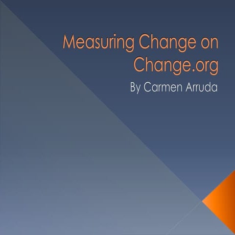 Measuring Change on Change.org