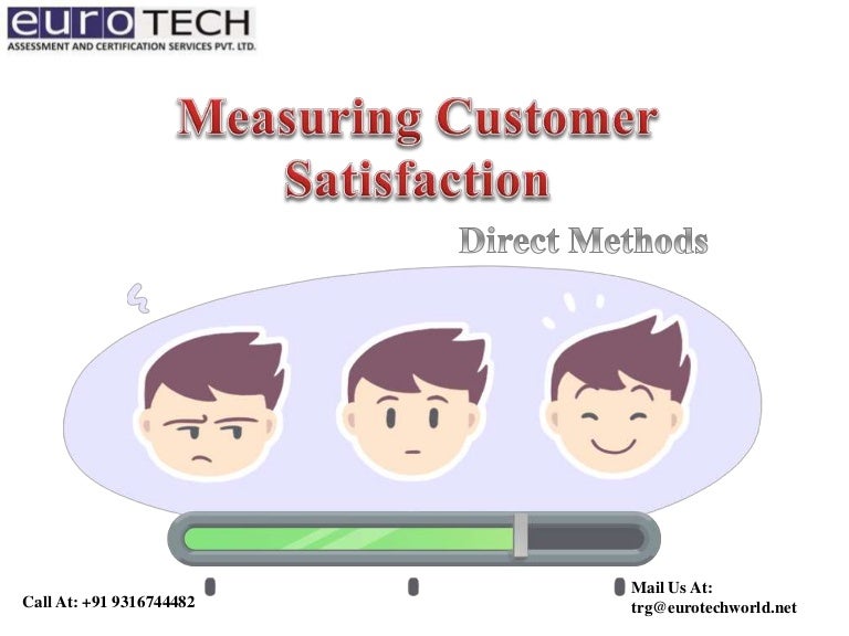Measuring customer satisfaction sample