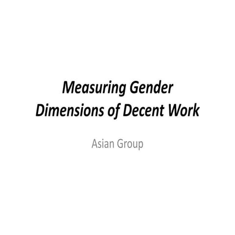 Measuring gender | PPT