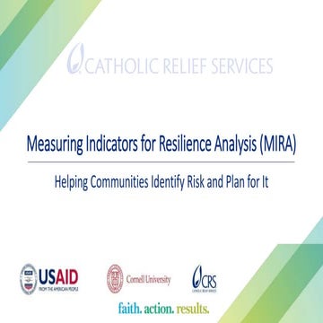 Measuring Indicators for Resilience Analysis (MIRA)_presented by Julie ...