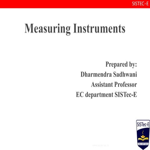 Measuring instruments | PPT
