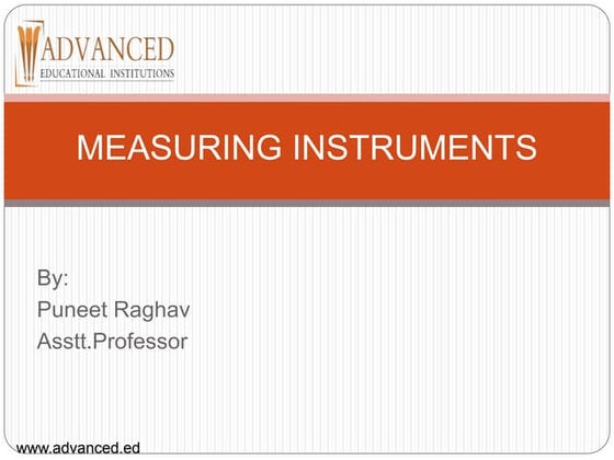 Measuring instruments ppt | PPTX
